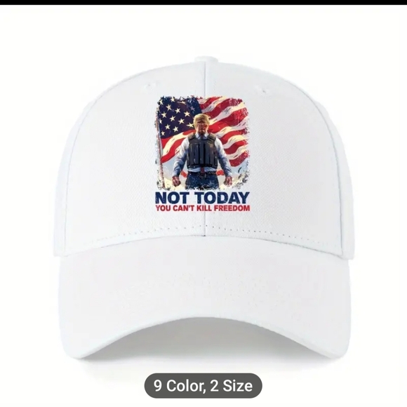 unbranded | Accessories | New White Trump Hat Not Today You Cant Kill ...